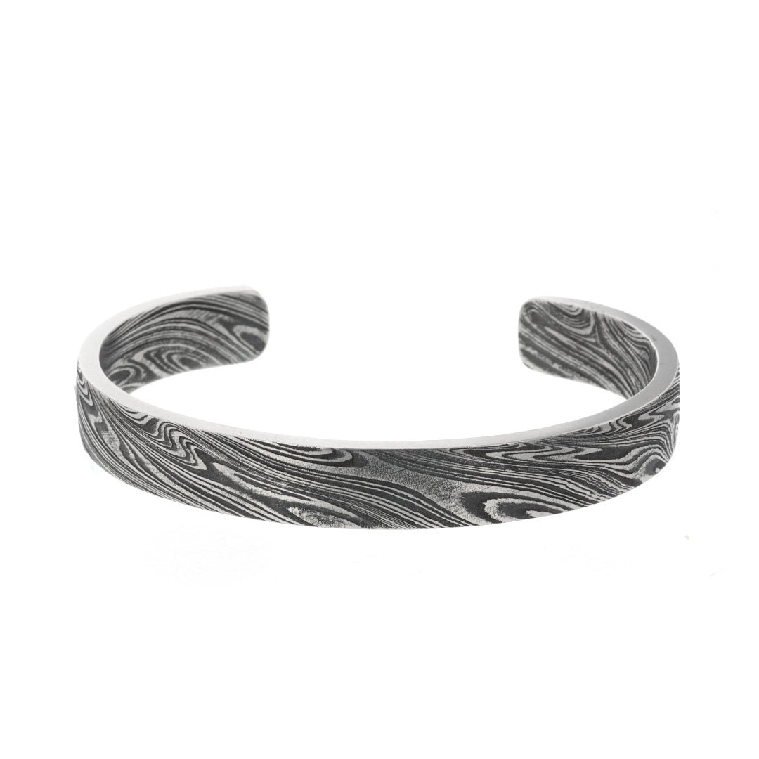 Damascus Steel Cuff Bracelet | Continental Diamond